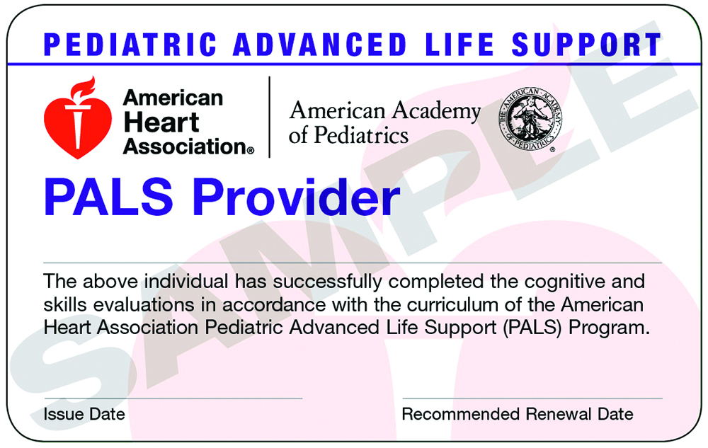 American Heart Association Pediatric Advanced Life Support (PALS ...