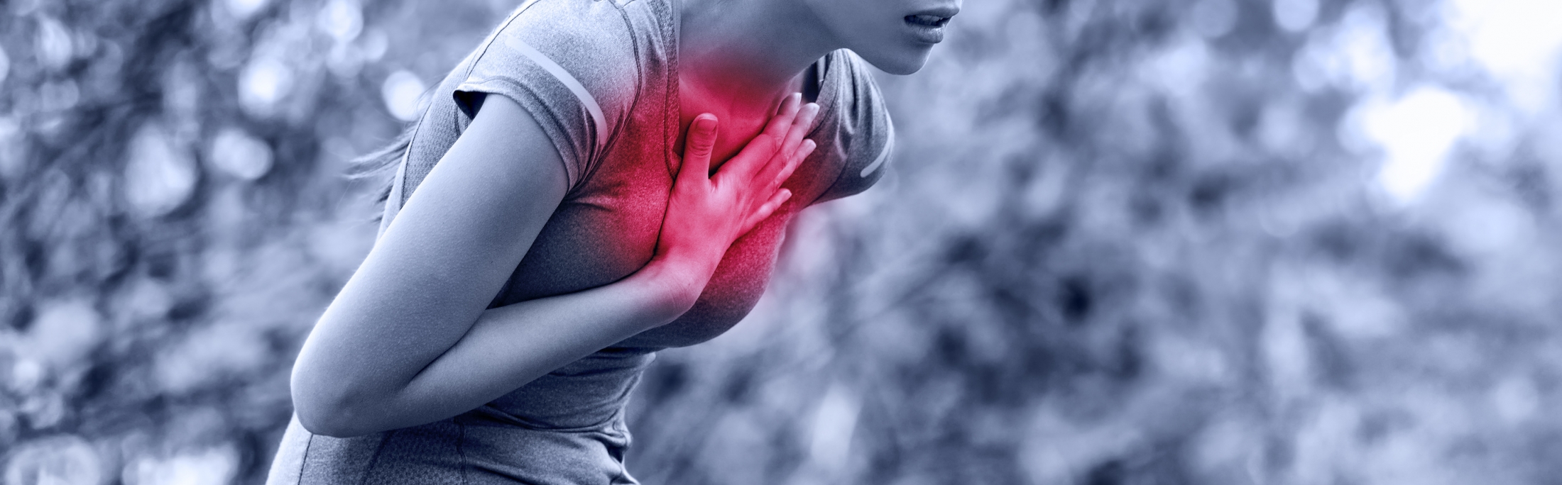 Nausea - nauseous and sick ill runner vomiting. Running woman fe ...